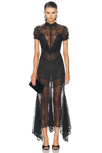 Attico Lace Midi Dress