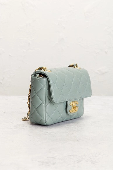 Chanel Lambskin Mini Casino Royale Charms Square Flap Bag