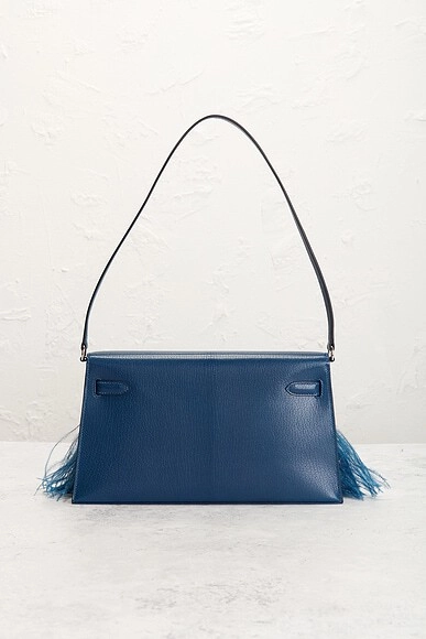 Hermès Chevre Kelly Elan Shoulder Bag With Ostrich Feathers