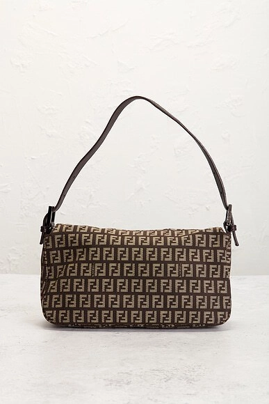 Fendi Zucchino Baguette Shoulder Bag