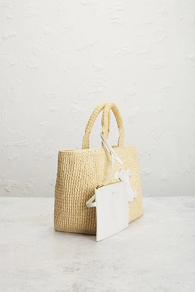 Celine Raffia Small Cabas Thais Tote Bag