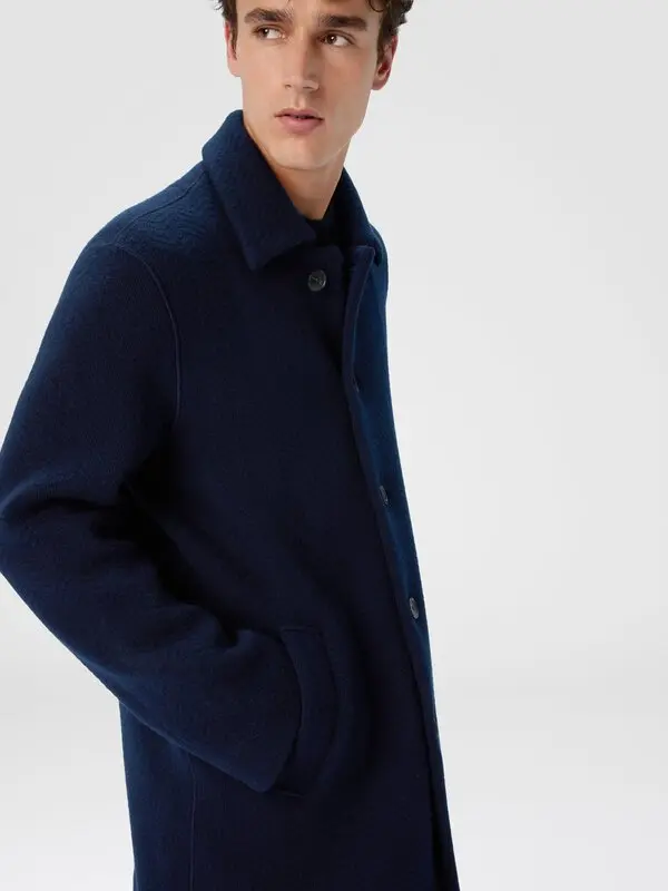 Missoni Double Knit Coat With Zigzag Pattern
