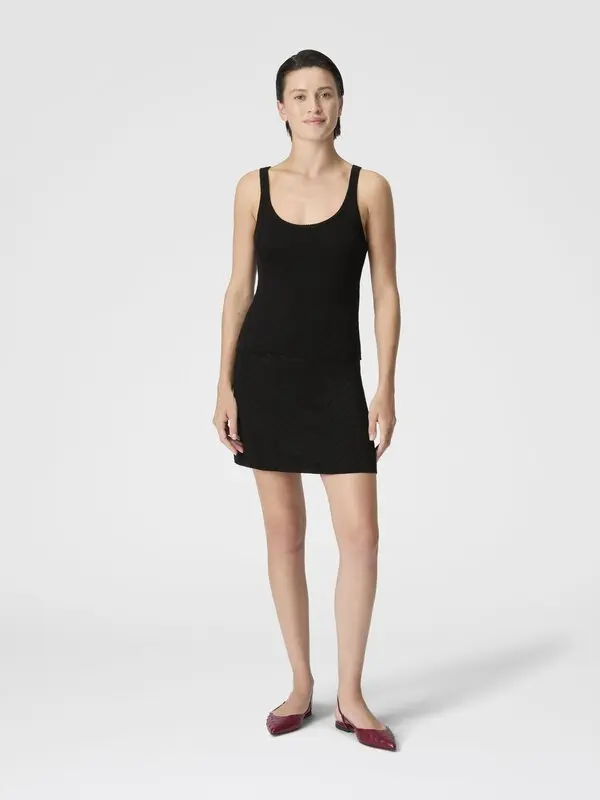 Missoni Stretch Chevron Cotton And Viscose Tank Top