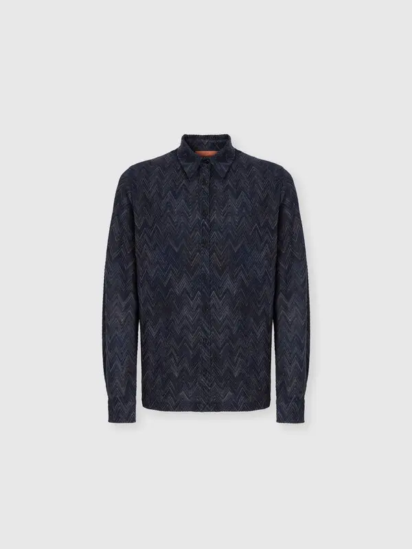 Missoni Striped Wool And Viscose Knit Shirt