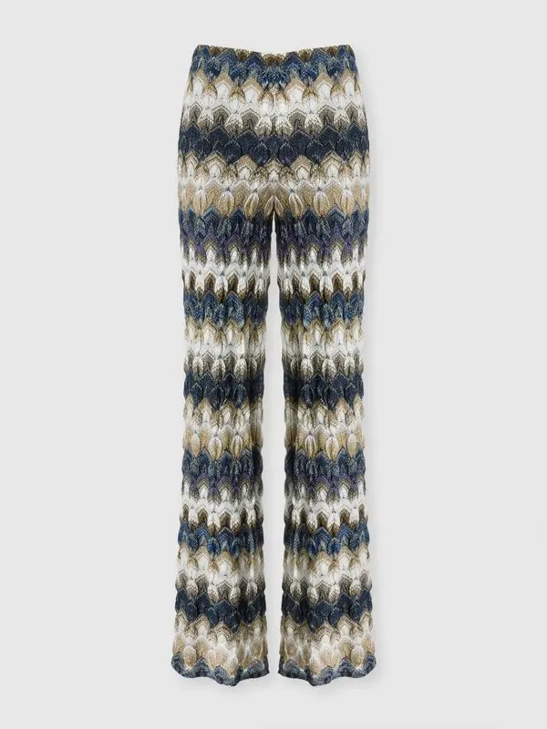 Missoni Palazzo Trousers In Lace - Multicoloured