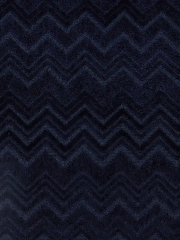 Missoni Chalk 2-piece Bath Towel Set In Cotton Terry With Zigzag Pattern