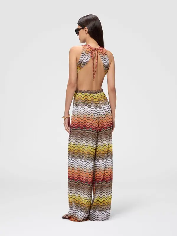 Missoni Long Jumpsuit With Greek Motif
