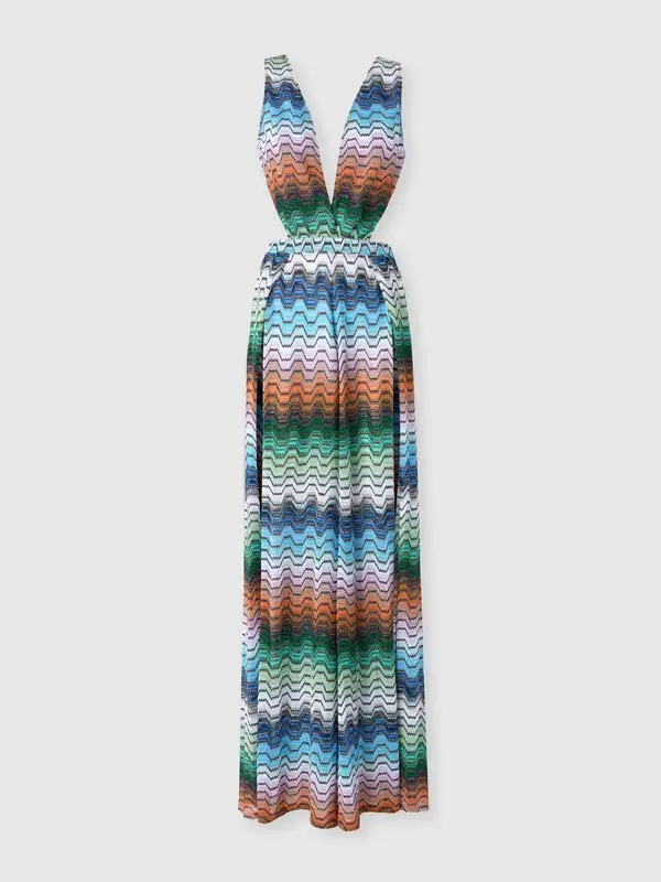 Missoni Long Jumpsuit With Greek Motif - Multicoloured