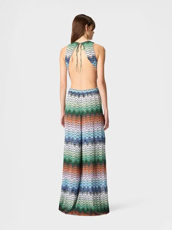 Missoni Long Jumpsuit With Greek Motif