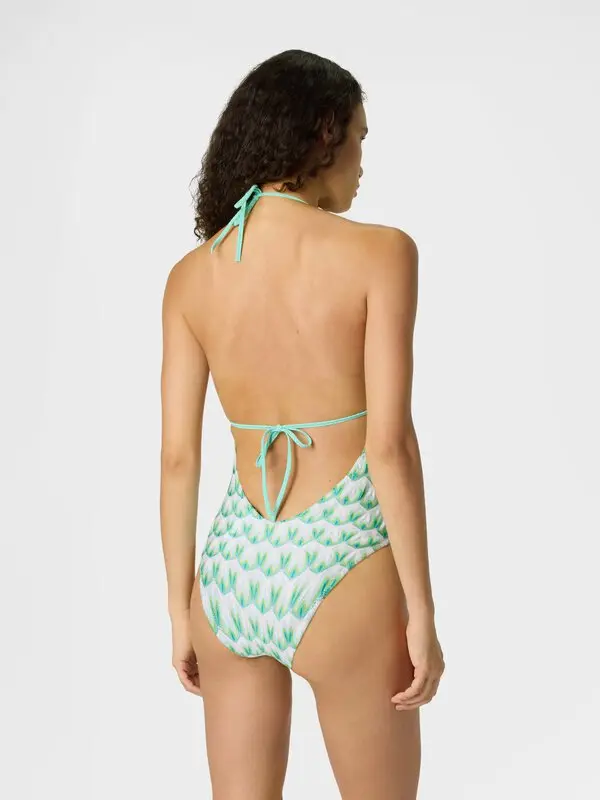 Missoni One-piece Swimsuit In Floral-pattern Viscose
