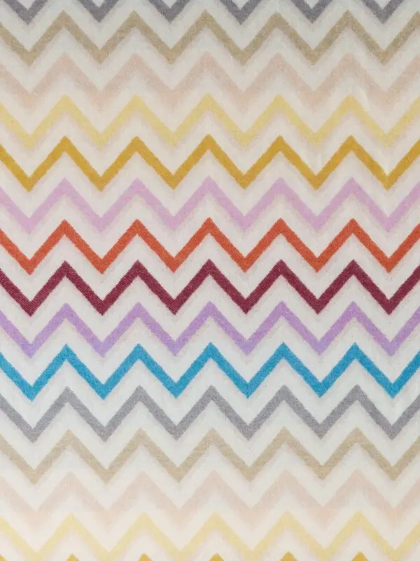 Missoni Plaid Watamu 130x190 Cm In Wool Blend Zig Zag - Multicoloured