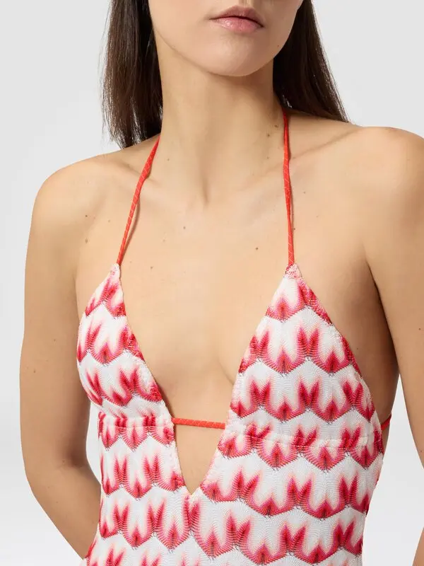 Missoni One-piece Swimsuit In Floral-pattern Viscose