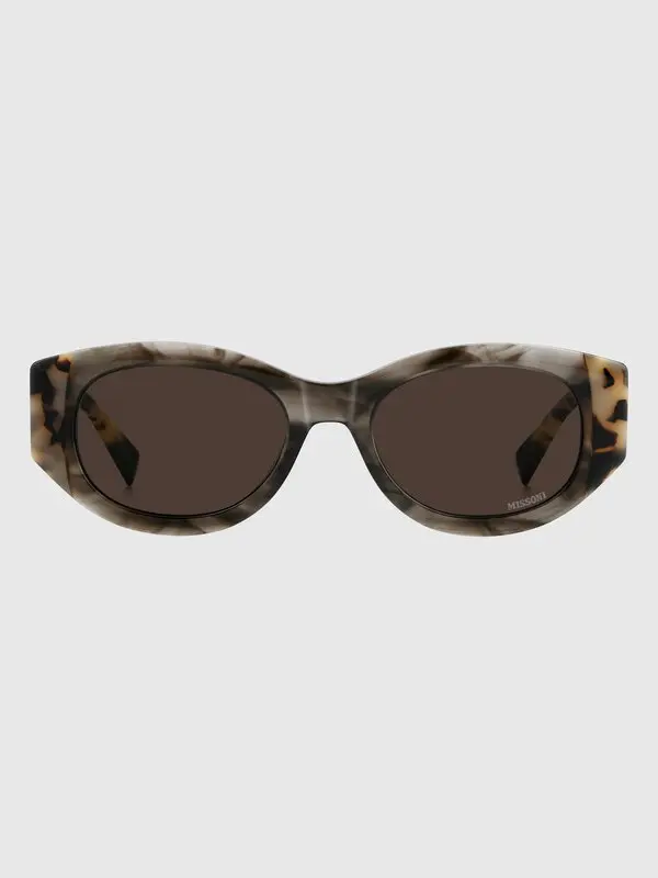 Missoni Seasonal Squared Oval Sunglasses Size