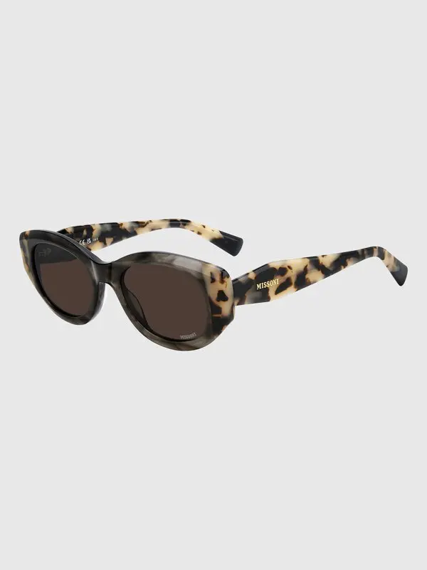 Missoni Seasonal Squared Oval Sunglasses Size