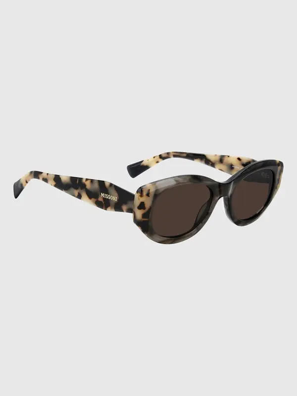 Missoni Seasonal Squared Oval Sunglasses Size