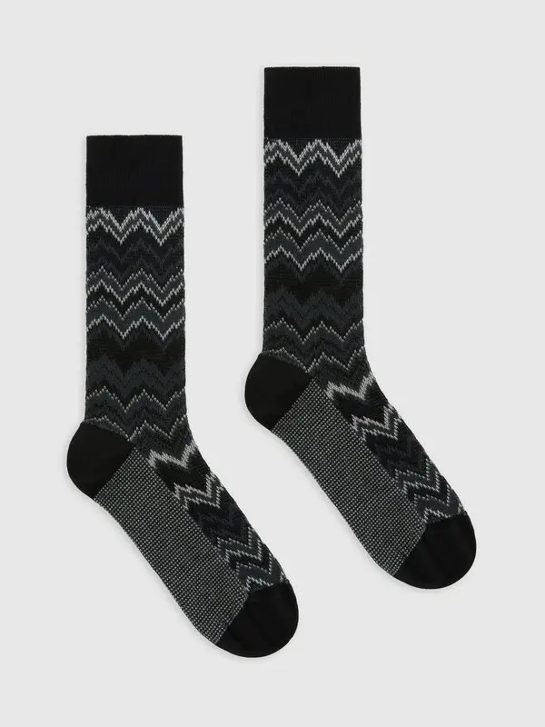 Missoni Mountain Motif Ankle Socks - Multicoloured