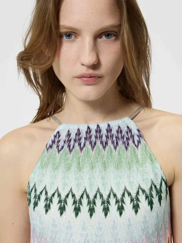 Missoni Long Dress In Zig Zag Lace