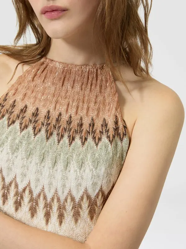 Missoni Long Dress In Zig Zag Lace