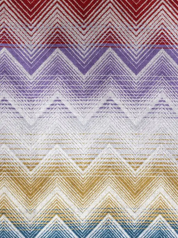 Missoni Marea Hooded Bathrobe In Cotton Terry With Chevron Pattern