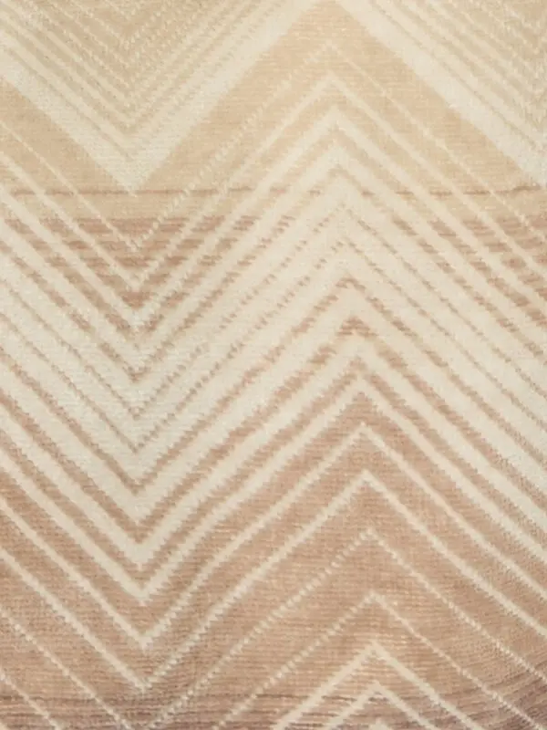 Missoni Marea Hooded Bathrobe In Cotton Terry With Chevron Pattern