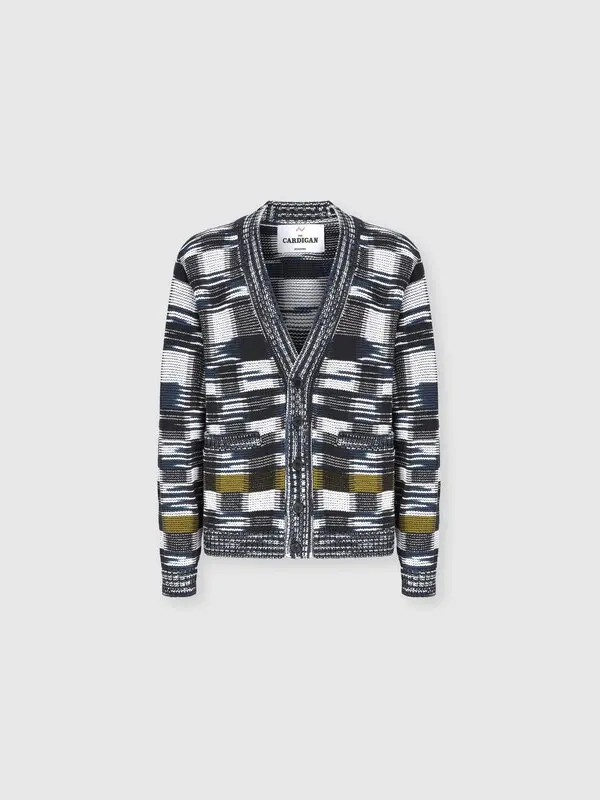 Missoni Cotton-blend Cardigan With Check Pattern