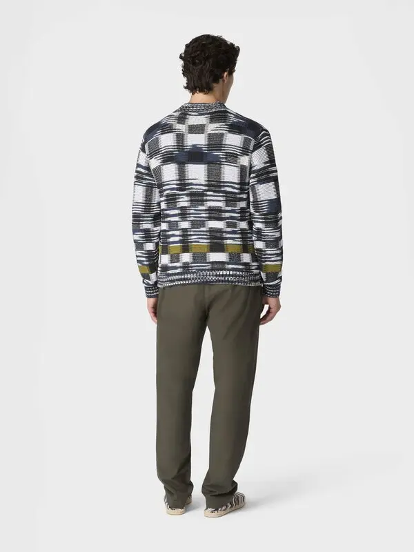 Missoni Cotton-blend Cardigan With Check Pattern