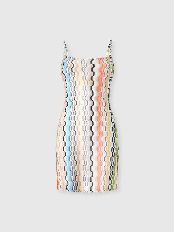 Missoni Short Viscose Cover-up With Greek Motif - Multicoloured
