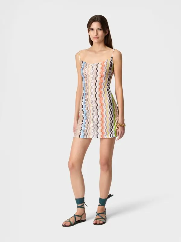 Missoni Short Viscose Cover-up With Greek Motif - Multicoloured