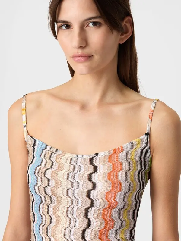 Missoni Short Viscose Cover-up With Greek Motif - Multicoloured