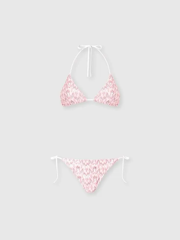 Missoni Foliage Motif Triangle Bikini - Multicoloured