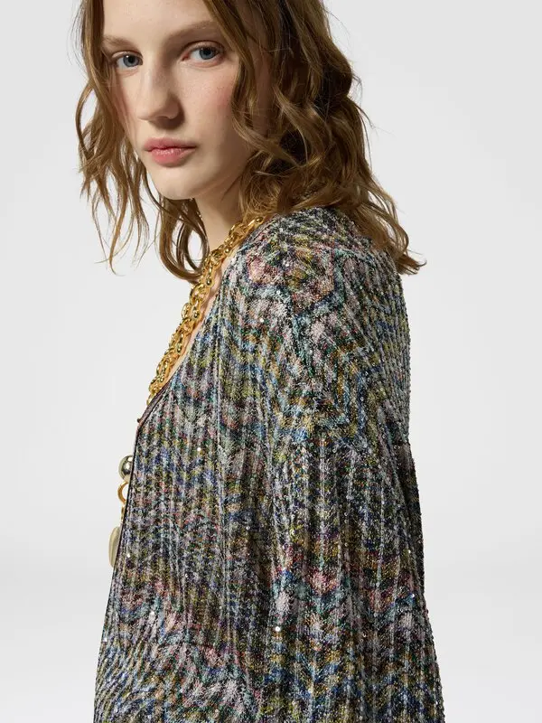 Missoni Oversized Viscose-blend Cardigan With Sequins