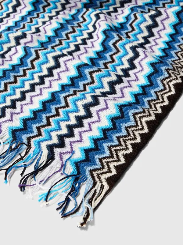Missoni Pure Cotton Scarf With Fringes