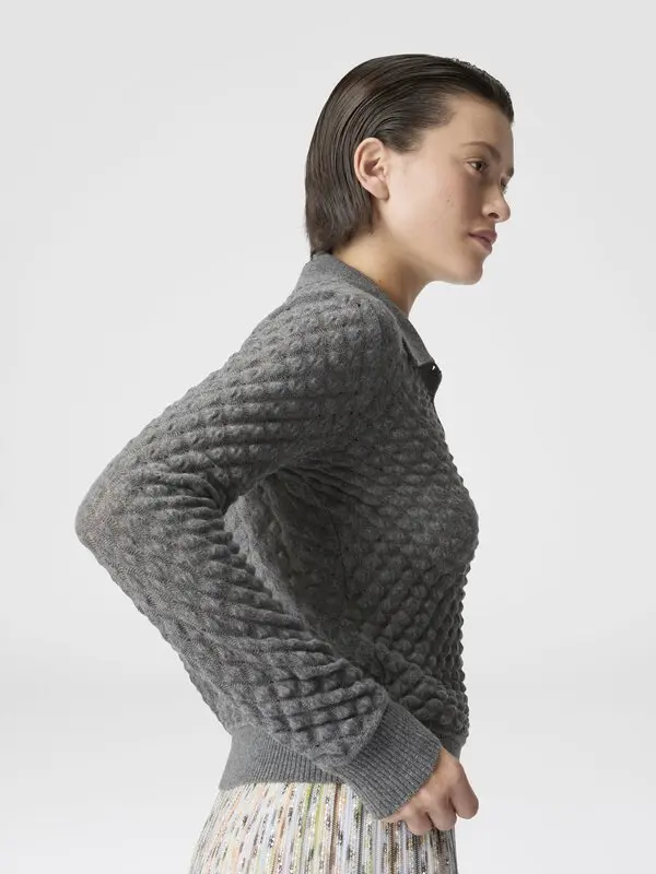 Missoni Cashmere Polo With Lace Pattern