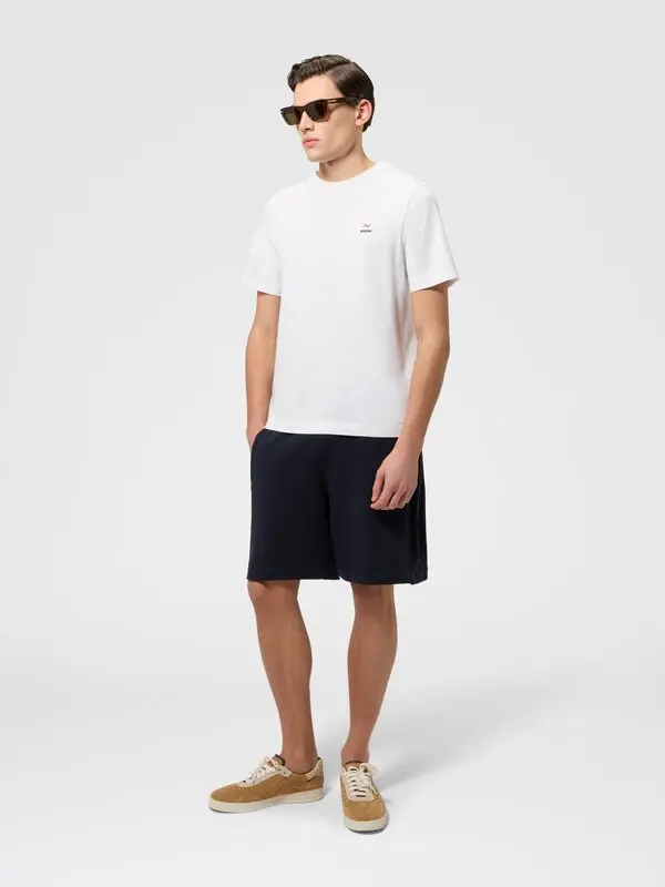 Missoni Cotton Fleece Shorts With Knit Inserts