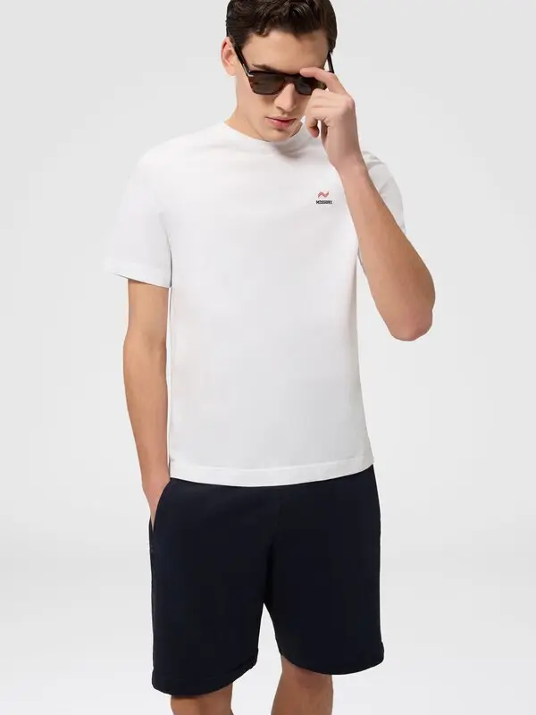 Missoni Cotton Fleece Shorts With Knit Inserts