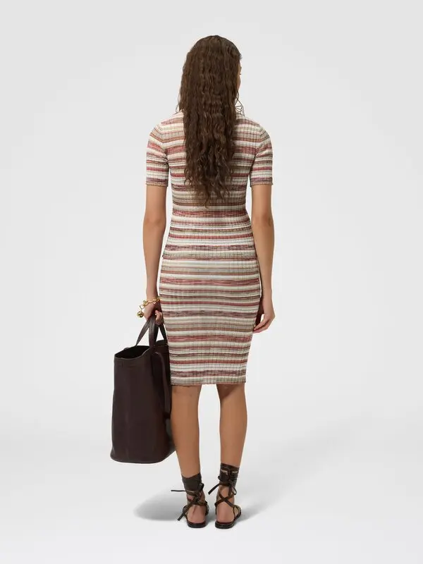 Missoni Short-sleeve Ribbed Viscose-blend Sweater