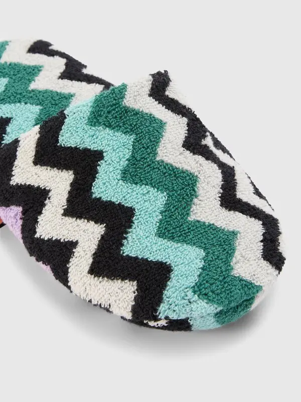 Missoni Best Cotton Terry Slippers Zig Zag - Multicoloured