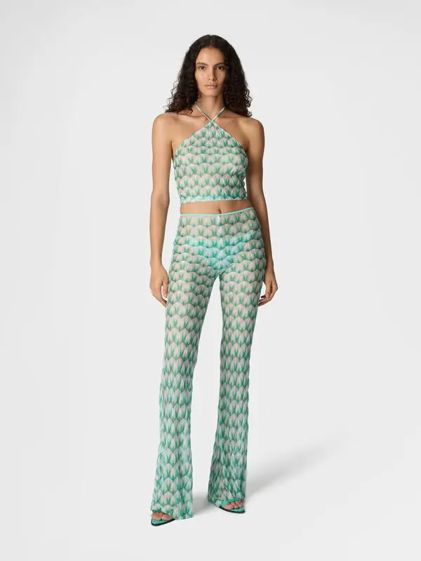 Missoni Top In Viscose With Floral Pattern And Halter Neckline