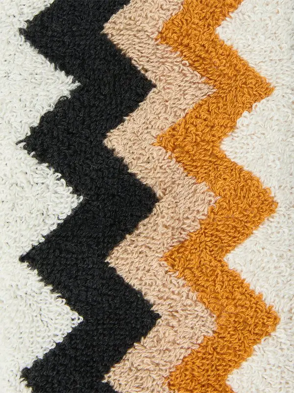 Missoni Best Cotton Terry Slippers Zig Zag - Black Multicoloured