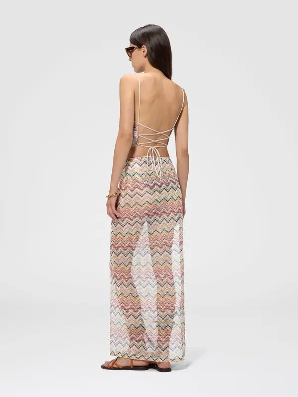Missoni Long Pareo Skirt With Print