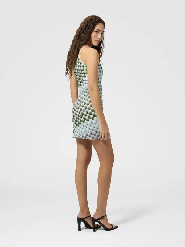 Missoni One-shoulder Viscose Lamé Mini Dress - Multicoloured