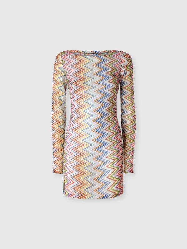 Missoni Long-sleeve T-shirt In Zig Zag Printed Fabric - Multicoloured