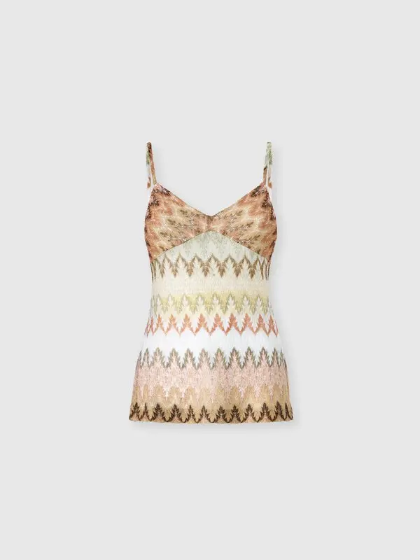 Missoni Zig Zag Lace Tank Top - Multicoloured