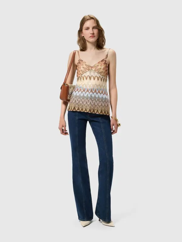 Missoni Zig Zag Lace Tank Top