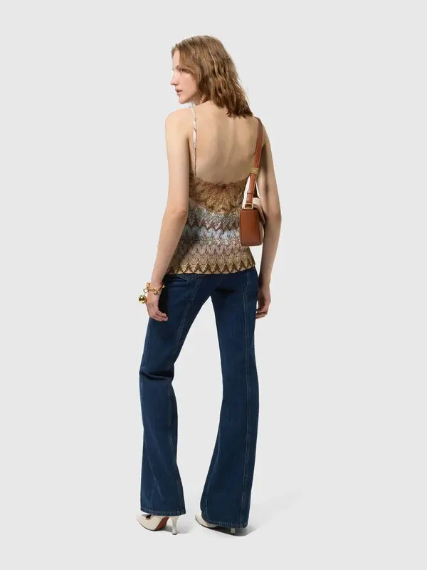 Missoni Zig Zag Lace Tank Top