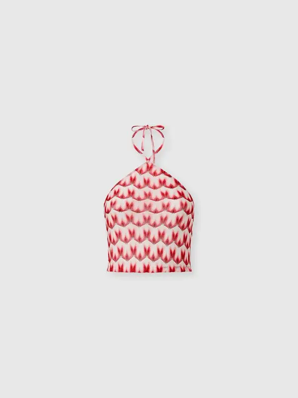 Missoni Top In Viscose With Floral Pattern And Halter Neckline