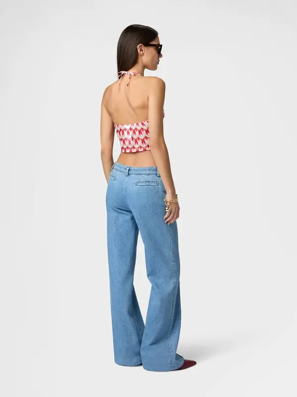 Missoni Top In Viscose With Floral Pattern And Halter Neckline