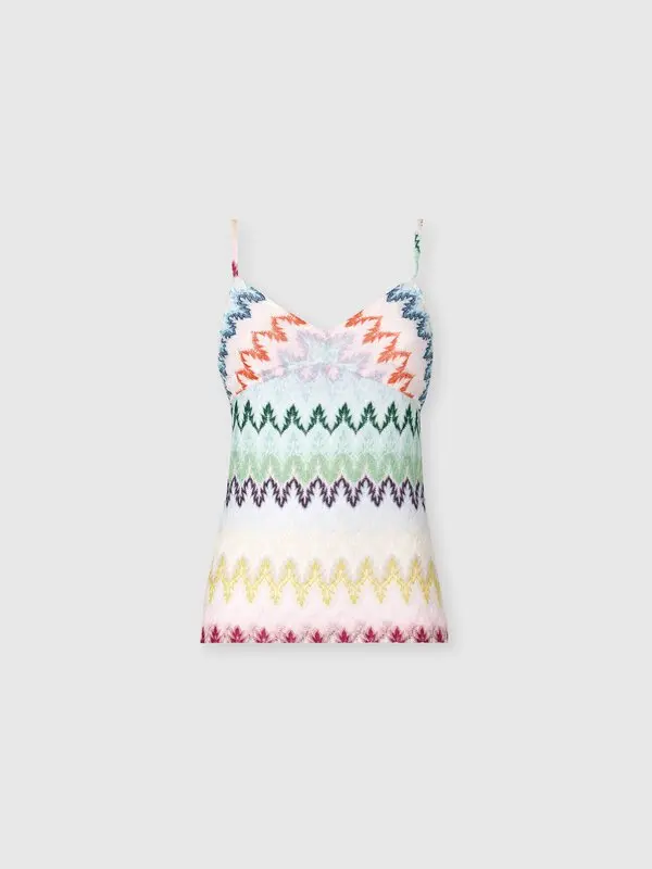 Missoni Zig Zag Lace Tank Top - Multicoloured