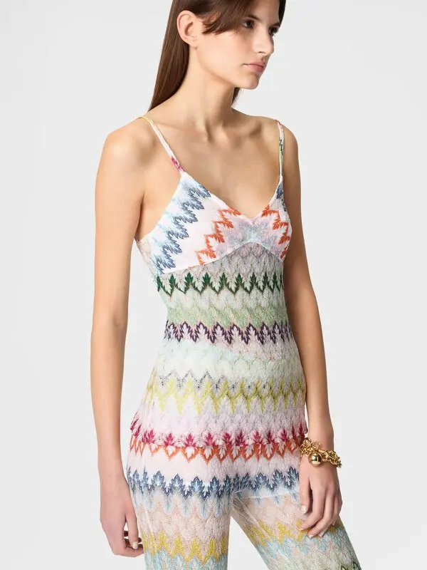 Missoni Zig Zag Lace Tank Top
