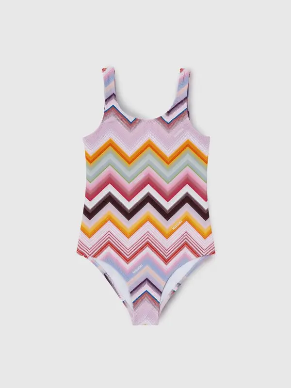 Missoni Stretch Nylon One-piece Swimsuit - Multicoloured